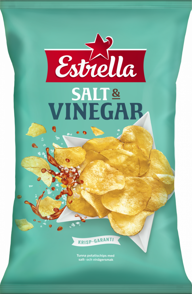 Salt & Vinegar- Krispiga vinägerchips från Estrella - Estrella